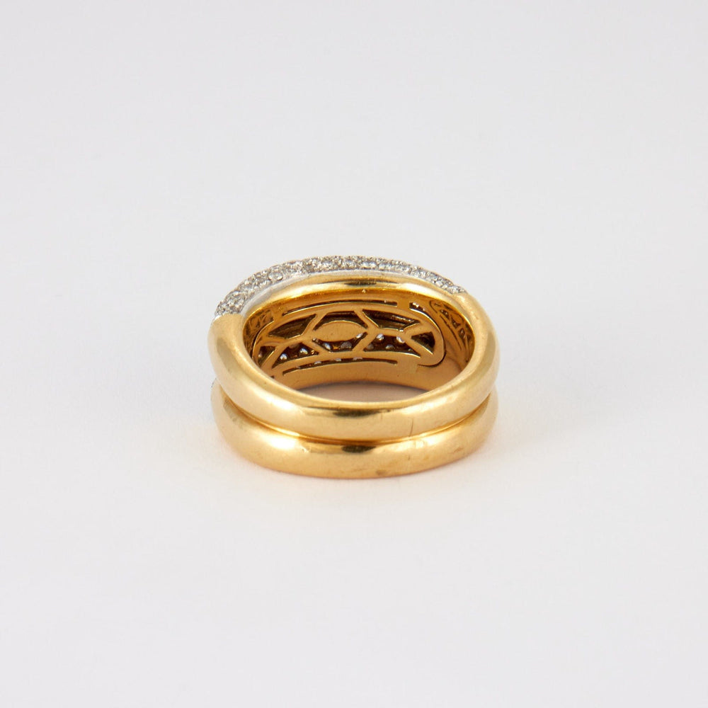 Double Paving Diamond Ring - 8387485466953 - 58 Facettes